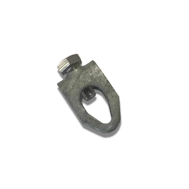 Galvanized Earth rod to conductor clamp