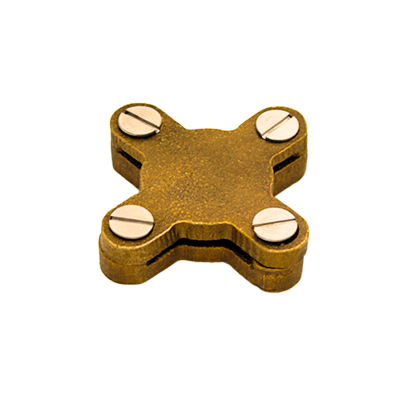 Brass square tape clamp following BS EN 62561