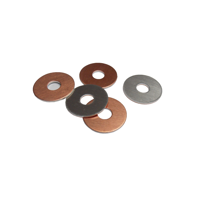Copper/aluminium bimetallic plates